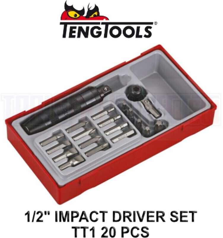 Buy Teng Tools TTID20 Impact Driver Set 1/2" 20-Piece (TTID20) from £37 ...
