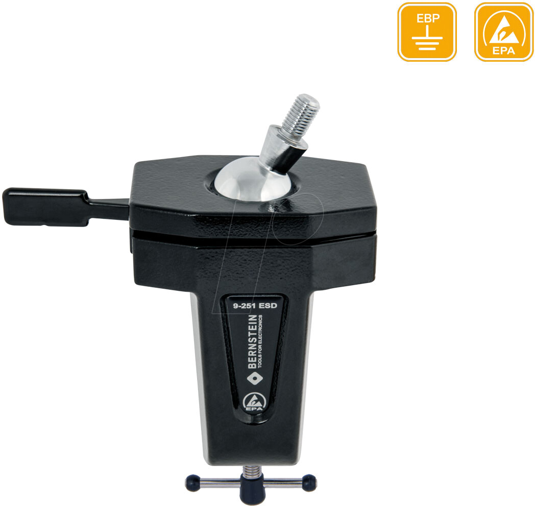 Bernstein Spannfix Kugelgelenk-Halter ESD mit Tischklemme (9-251-ESD ...
