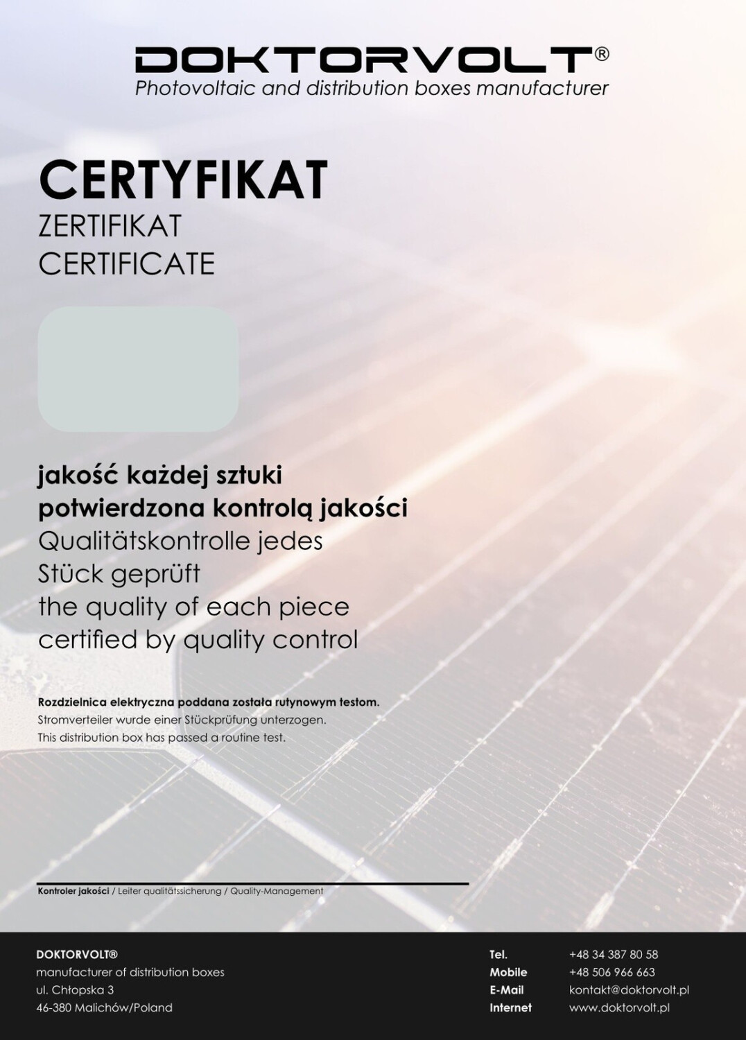 Doktorvolt PV Schaltanlage Solar AC 3F B16 (DV-4531-FOT) ab 290,39 ...