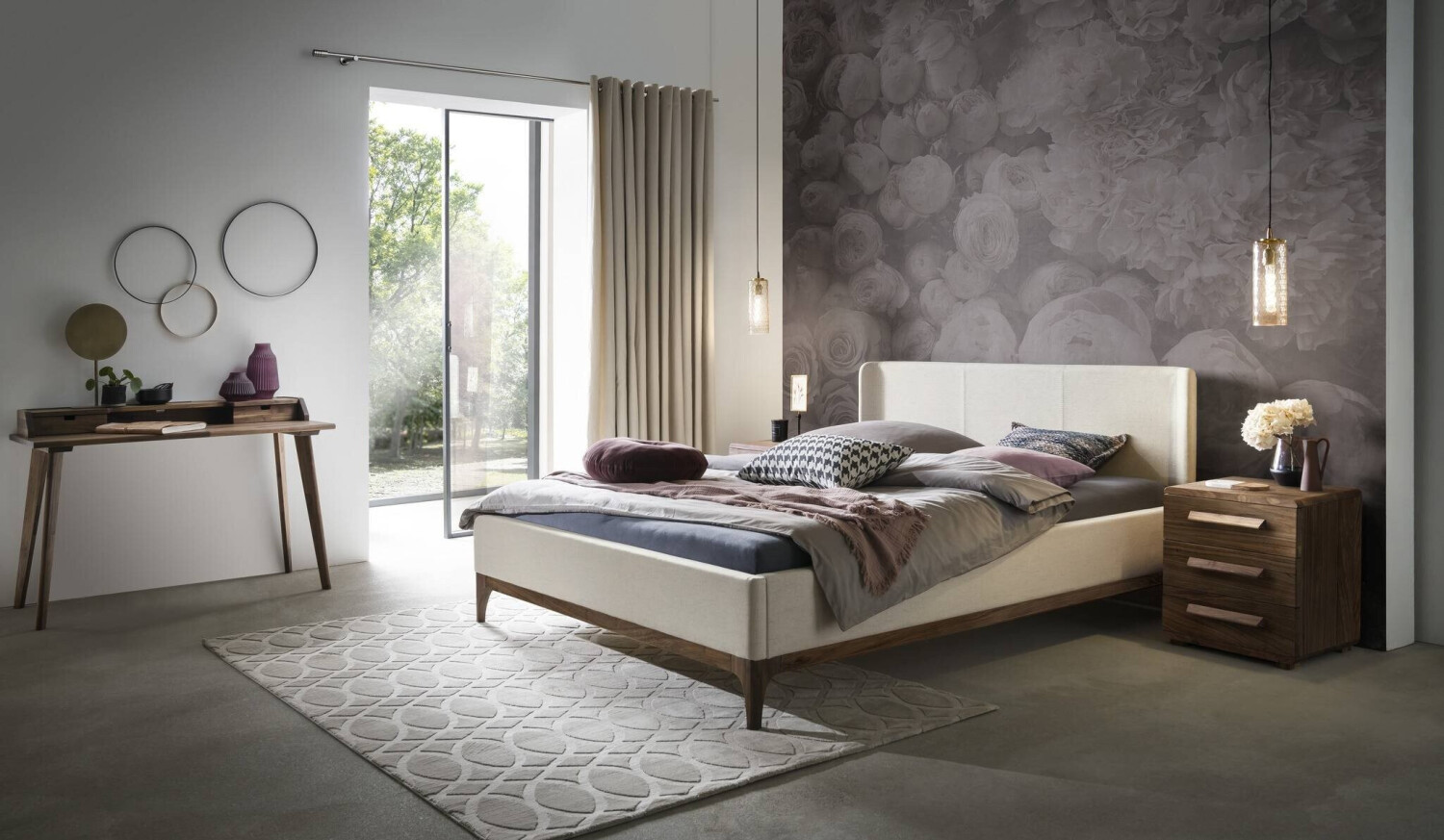 Hasena Aska Sekretär 2 Schubladen Massivholz Nussbaum 120x60x85cm ab ...