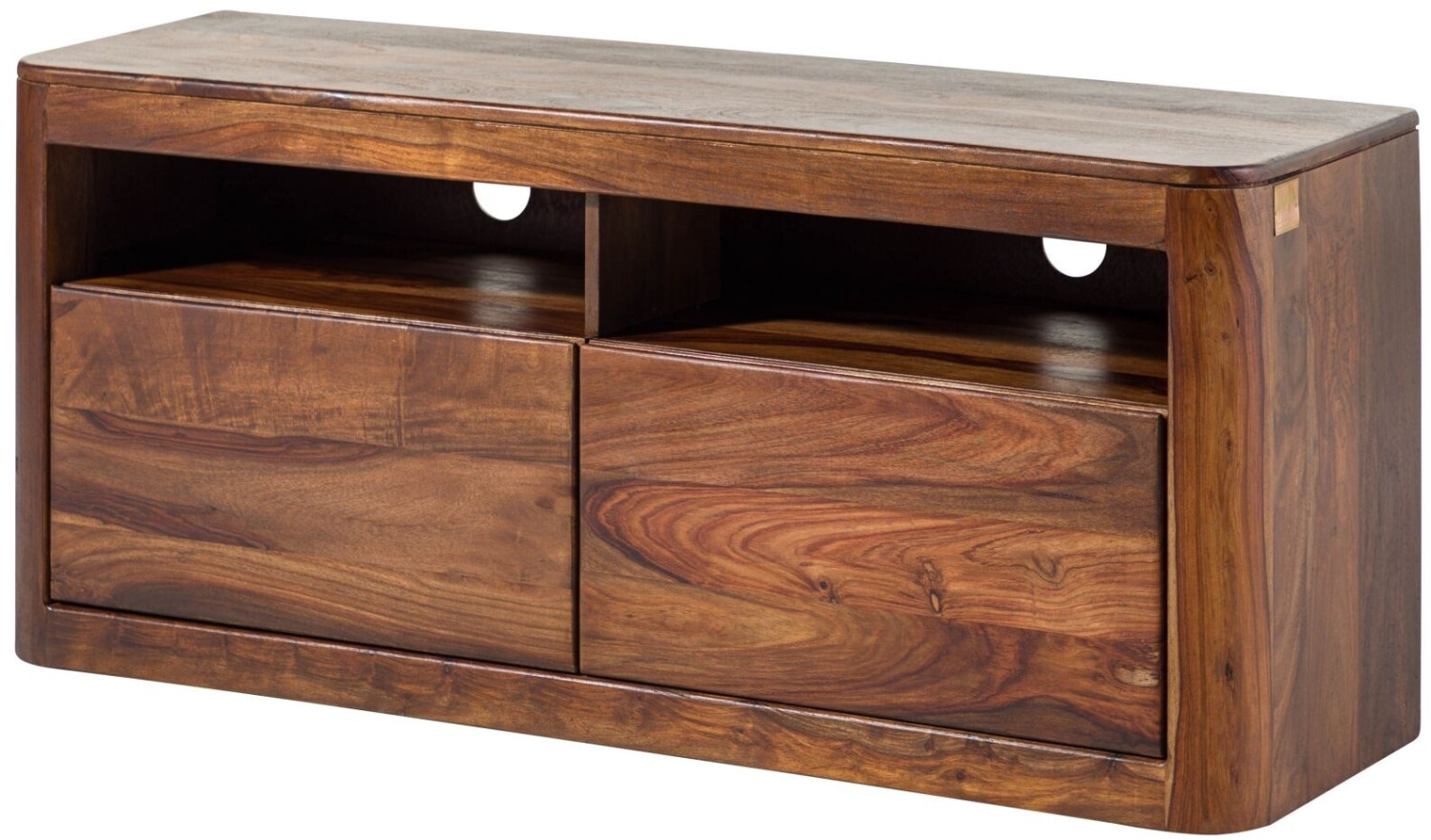 Massivmoebel24 Toronto TV-Board Sheesham 130x40x58cm walnuss gewachst ...