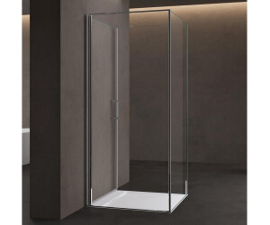 doporro Ravenna36UK Duschkabine U-Form 100x100x100cm, 8mm ESG-Klarglas ...