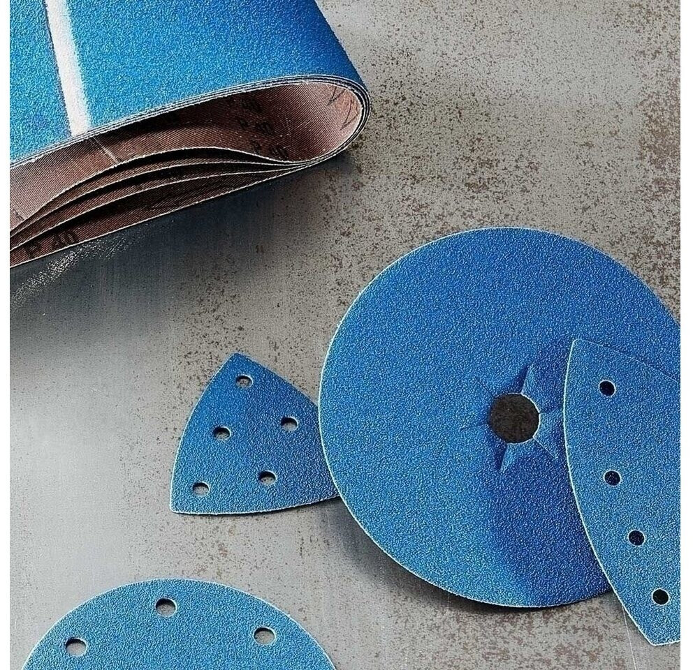 Menzer Blue Klett-Schleifscheiben 150mm 6-Loch Zirkonkorund (231415036 ...