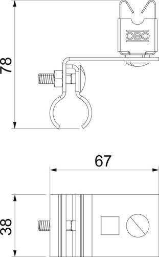 OBO Bettermann RSF 177 20 Falzklemme VA M8 (5317512) ab 403,83 ...