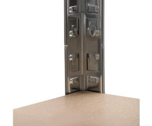 Schulte Schwerlastregal 5 MDF-Böden 180×130×45cm 150kg/Boden verzinkt ...
