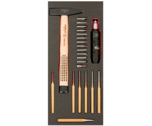 Bahco Fit&Go 1/3 Einlage mit Hammer, Splintentreibern und ...