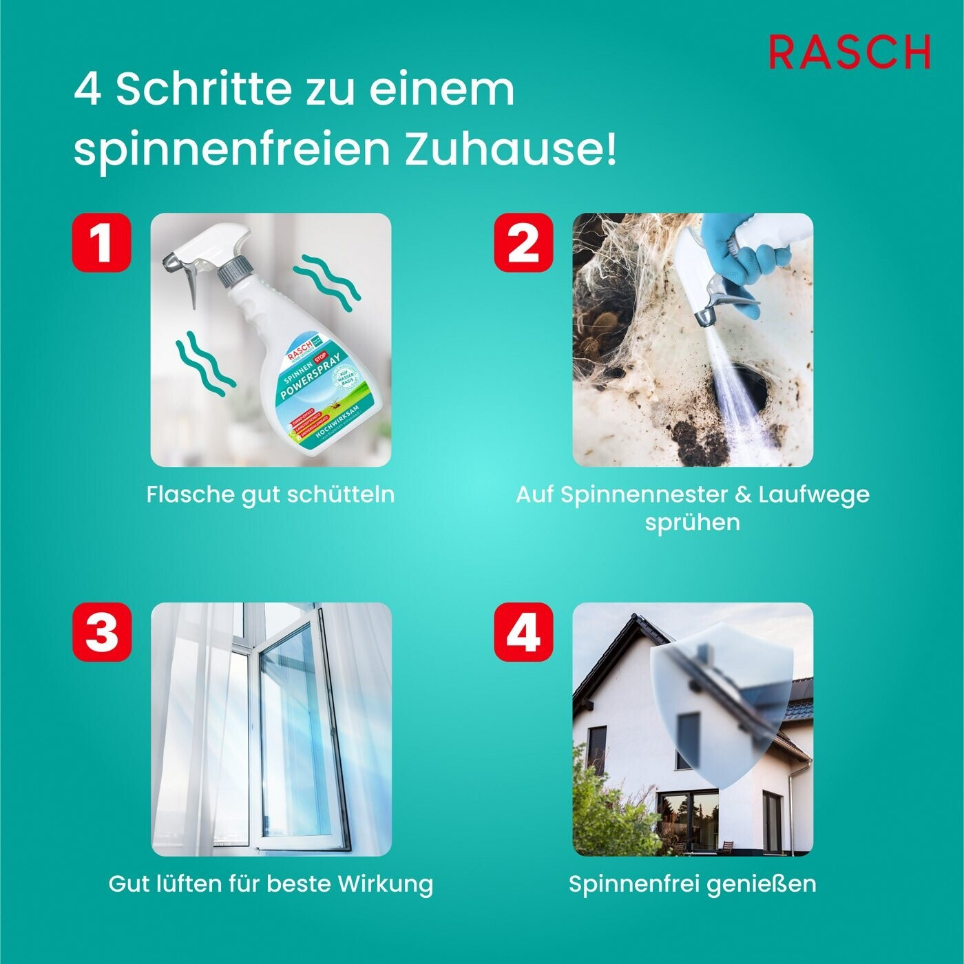 Rasch SILVA Spinnen Insektenspray W73076 ab 16,64 € | Preisvergleich ...