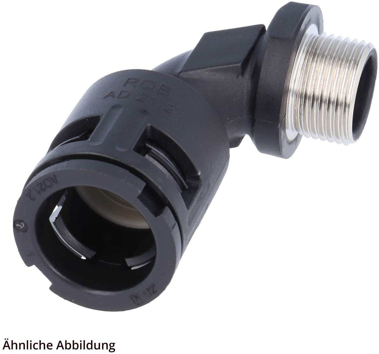Flexa RQBK90-M Schnellverschraubung 90°, IP67, AD 21,2/M20, schwarz ...