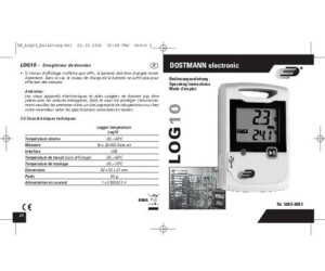 TFA Dostmann LOG20 Datenlogger Temperatur/Luftfeuchtigkeit -30 bis 60°C ...
