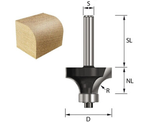 ENT Abrundfräser HW mit Kugellager R6 S8x32 (14288) ab 33,48 ...