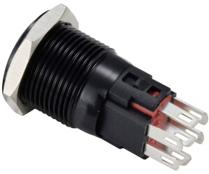 TRU Components Interrupteur à pression 250V/AC 3A RVB IP65 à accrochage ...