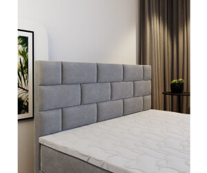 Masseno Arinos Boxspringbett 140x200cm mit Matratze und Topper, braun ...