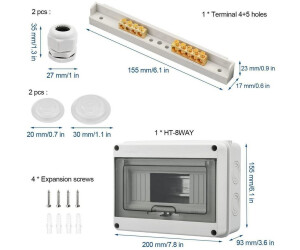LuxusKollektion Sicherungskasten Aufputz 8 Module IP65 (IP65-1) ab 47 ...