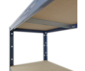 Shelfplaza HOME Werkbank-Regal 190x80x60cm, Metall, blau, 145kg, 6 ...