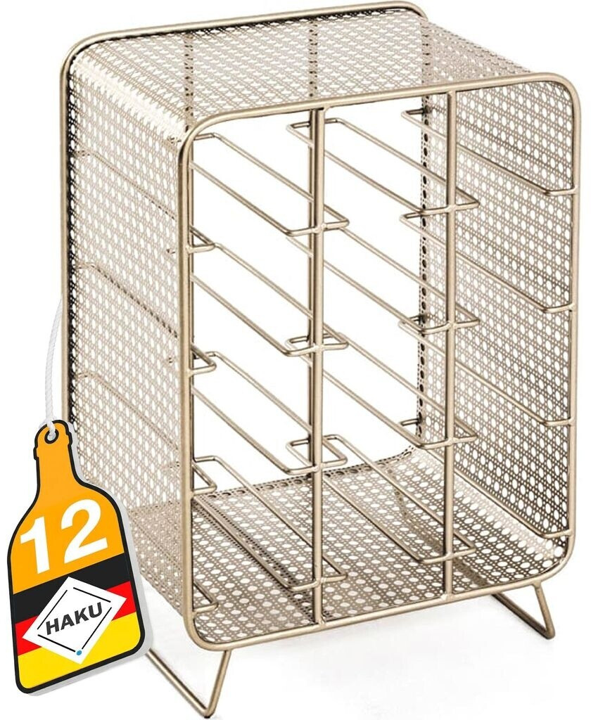 HAKU Flaschenregal Art Déco, Metall, gold, 30x46x24cm (22216) ab 52,56 ...