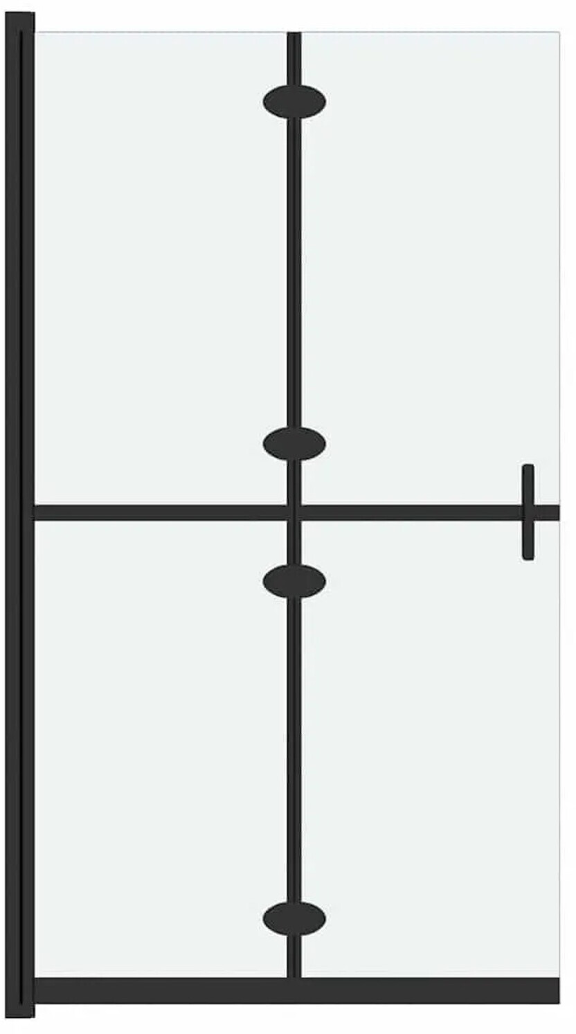 vidaXL Faltbare Duschwand ESG-Glas mattiert 70x190cm (151192) ab 164,62 ...