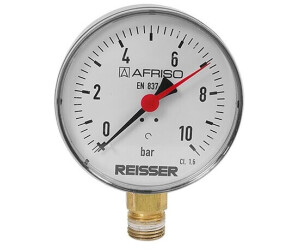 Afriso RF-Manometer radial unten, Kunststoff/Messing, 0-16bar, Ø100mm ...