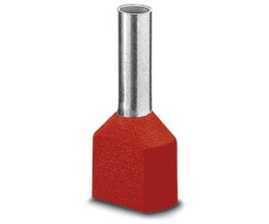 Phoenix Contact AI-TWIN 2x10 Zwillings-Aderendhülse isoliert 10mm² rot ...