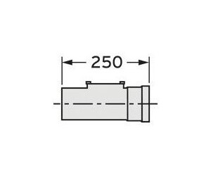 Vaillant Revisionsstück DN80 0,25m starre Abgasleitung PP (303256) ab ...