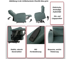 MCW TV-Sessel K62 elektrische Liegefunktion & Aufstehhilfe, Chenille ...