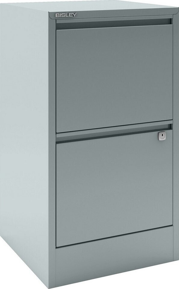 Bisley Home Filer Hängeregistraturschrank 2 Schübe, 1-bahnig, silber ...