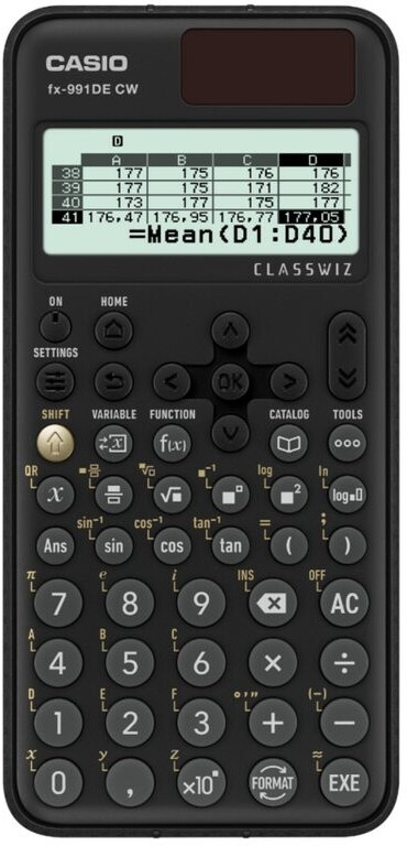 Casio fx-991DE CW Wissenschaftlicher Rechner Set mit Schutztasche ...