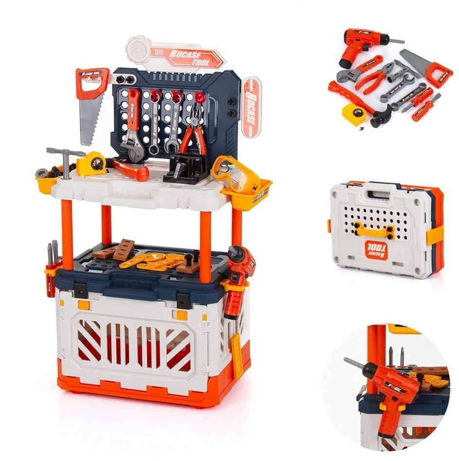 Chipolino Werkbank 4-in-1 Spielset mit Lichteffekten, 90-teilig ...