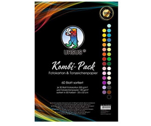 Ursus Kombi Block Jubiläumsausgabe 23x33cm, 60 Blatt, 30 Farben ...