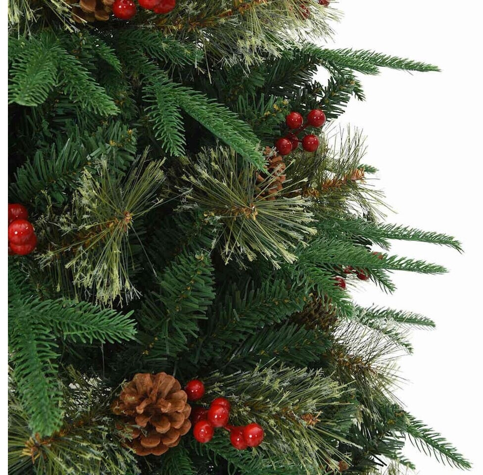 vidaXL Künstlicher Weihnachtsbaum, klappbar, grün, 120cm, PE/PVC ...