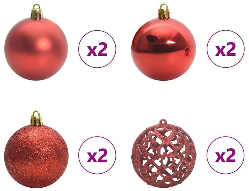 vidaXL Künstlicher Weihnachtsbaum grün/weiß 120cm PVC und Metall ...