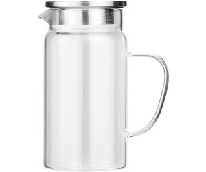 WAS Germany Karaffe mit Griff und Deckel, Borosilikatglas, 1,0L ab 13 ...