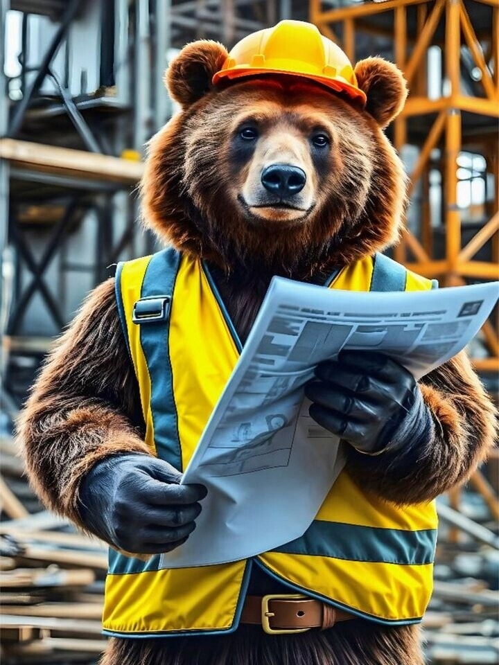 Calvendo Puzzle „Bau mit Bär" 1000 Teile, 64x48cm ab 31,98 ...