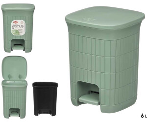 Stefanplast Domus Mülleimer mit Fußpedal, 6Lt, recycelter Kunststoff ...