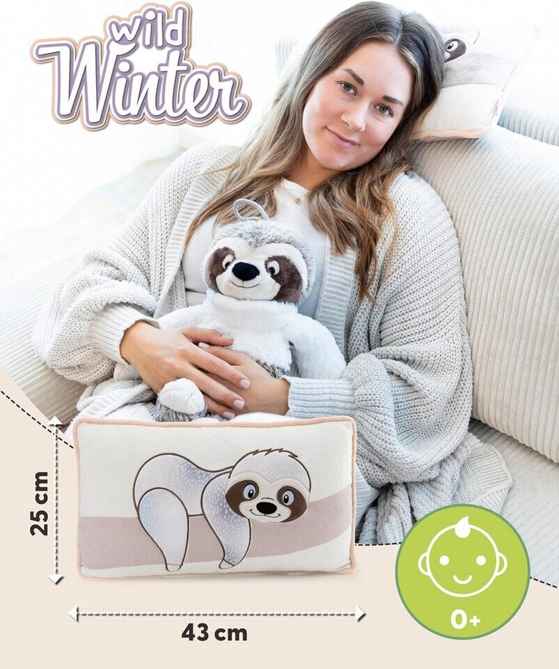 NICI Izzy Icetumbler Kuschelkissen Faultier, beige, 43x25cm (62446) ab ...