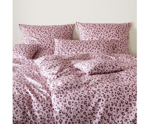 Elegante Leolook Bettwäsche Mako-Satin, rose-bordeaux, 135x200+80x80cm ...