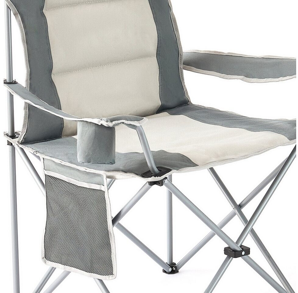 Relaxdays Padded camping armchair, grey ab 34,99 € | Preisvergleich bei ...