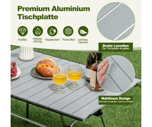 Costway Aluminium camping table with 4 adjustable levels ab 48,99 ...