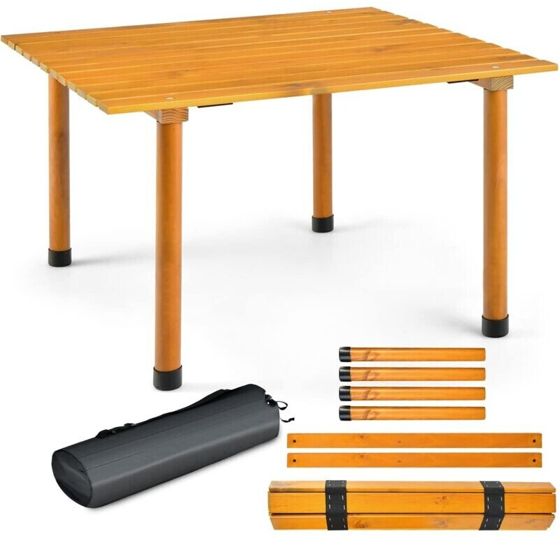 Costway Roll-up fir wood camping table ab 25,99 € | Preisvergleich bei ...