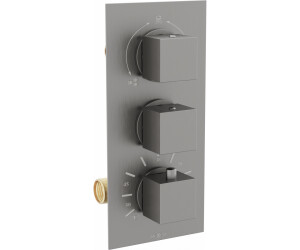 Mexen Cube Thermostat-Wannen-/Duschbatterie 3 Ausgänge, graphit (77503 ...