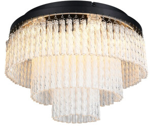 Trio Vono LED-Deckenlampe schwarz/klar, Ø 40cm, CCT, RGB (R63441032) ab ...
