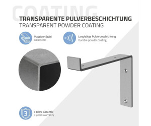 ML-Design Regalhalterung L-Form, Metall, grau (20x4x14,5cm) ab 16,35 ...