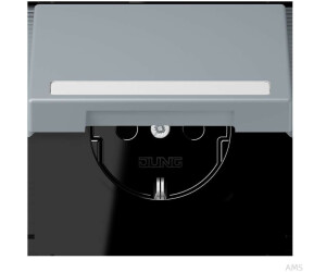 Jung LC 1520 NBFKL 257 SCHUKO-Steckdose mit Klappdeckel (LC1520NBFKL257 ...