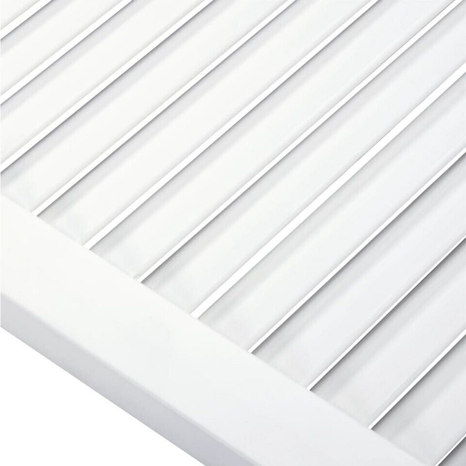 vidaXL Schranktür Lamellen-Design weiß 99,3x59,4cm Massivholz Kiefer ab ...