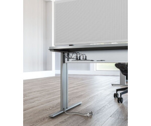 Kerkmann UNIC Schreibtisch mit Anbau 200x100cm + 120x80cm, anthrazit ...