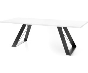 WFL GROUP Colter Esstisch ausziehbar, rechteckig, weiß, 140–240cm ...