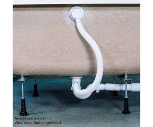 BELVIT Vienna Acryl-Badewanne rechteckig 180x80cm Mittelanschluss (BV ...