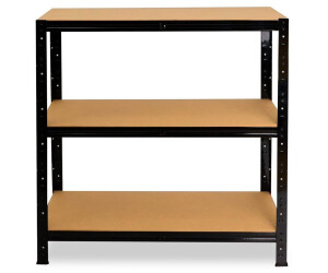 Shelfplaza BLACK Schwerlastregal 115x90x40cm, 3 Böden, 175kg Traglast ...