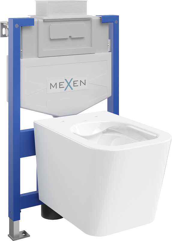Mexen Fenix XS-U Unterputz-WC-Set mit WC-Schüssel Teo, weiß glänzend ...