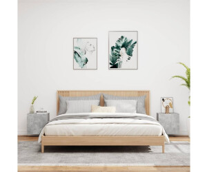 Buy vidaXL TV Wall Cabinets Set of 2, concrete grey, 40.5x30x40cm ...