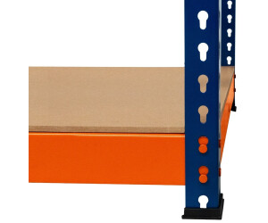 MonsterShop S-Rax Regal 2 Böden 180x180x60cm, Stahl, blau (S-Rax) ab ...